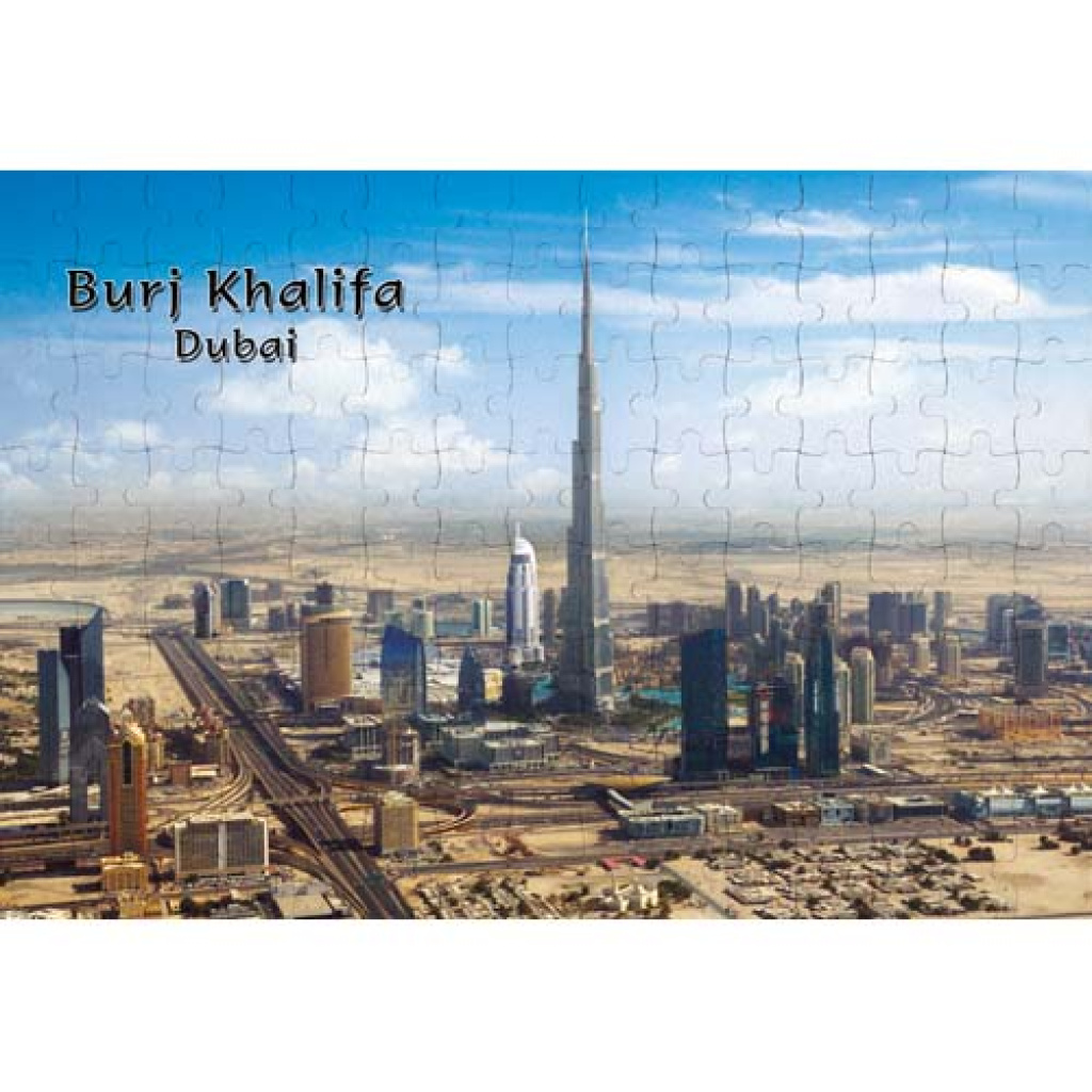 Ajooba Dubai Souvenir Puzzle Burj Khalifa 0026 - Custom Labels ...