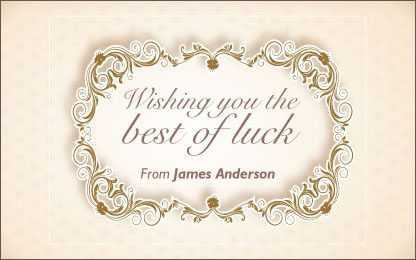 Best Wishes Gift Tag BW GT 0729 - Custom Labels | Stickers ...