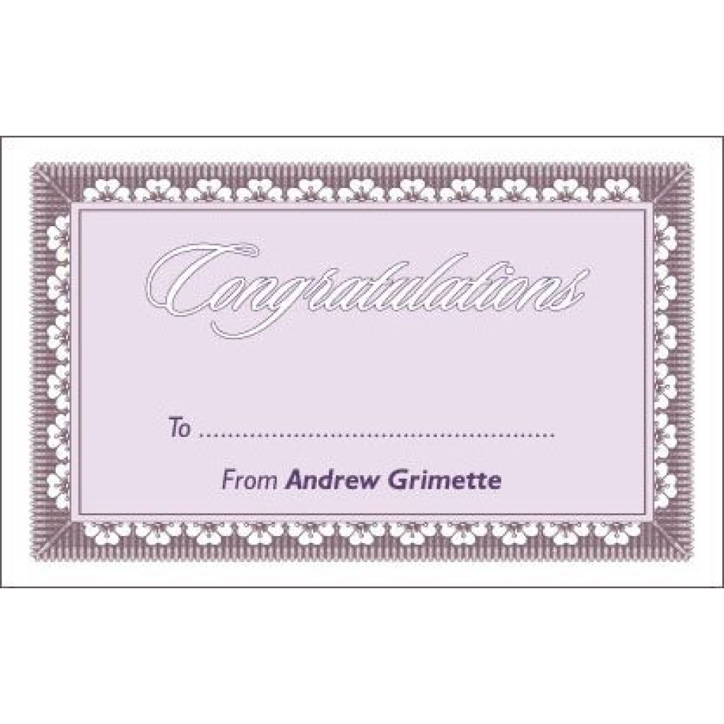 Congratulations Gift Tag C GT 0610 - Custom Labels | Stickers ...