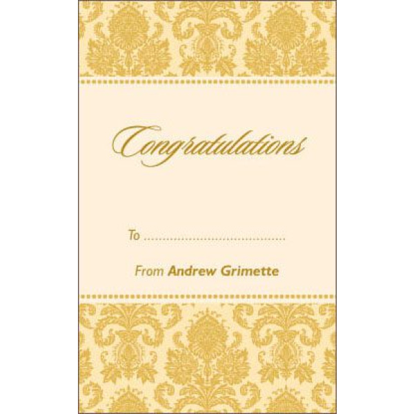 Congratulations Gift Tag C GT 0611 - Custom Labels | Stickers ...