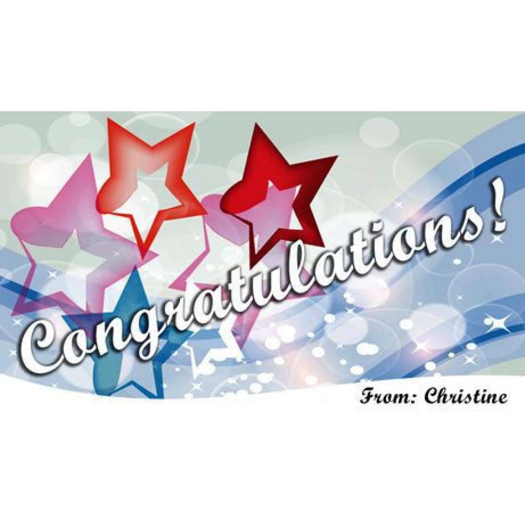 Congratulations Gift Tag C GT 0604 - Custom Labels | Stickers ...