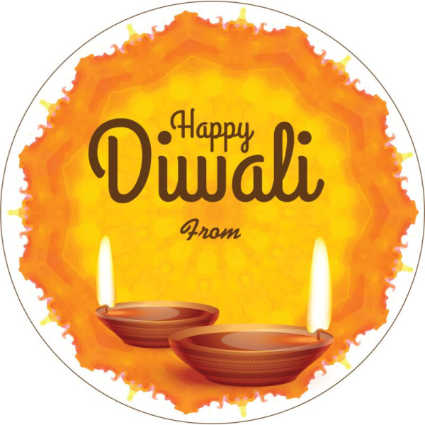 Happy Diwali Sticker Labels for Diwali Gifts Box, Gift Bags - Diwali ...