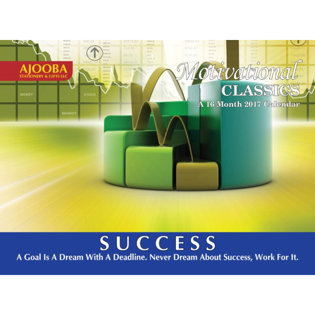 Success Motivational Wall Calendar - Custom Labels | Stickers ...