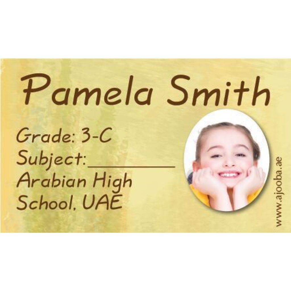 40 Personalised School Label 0292