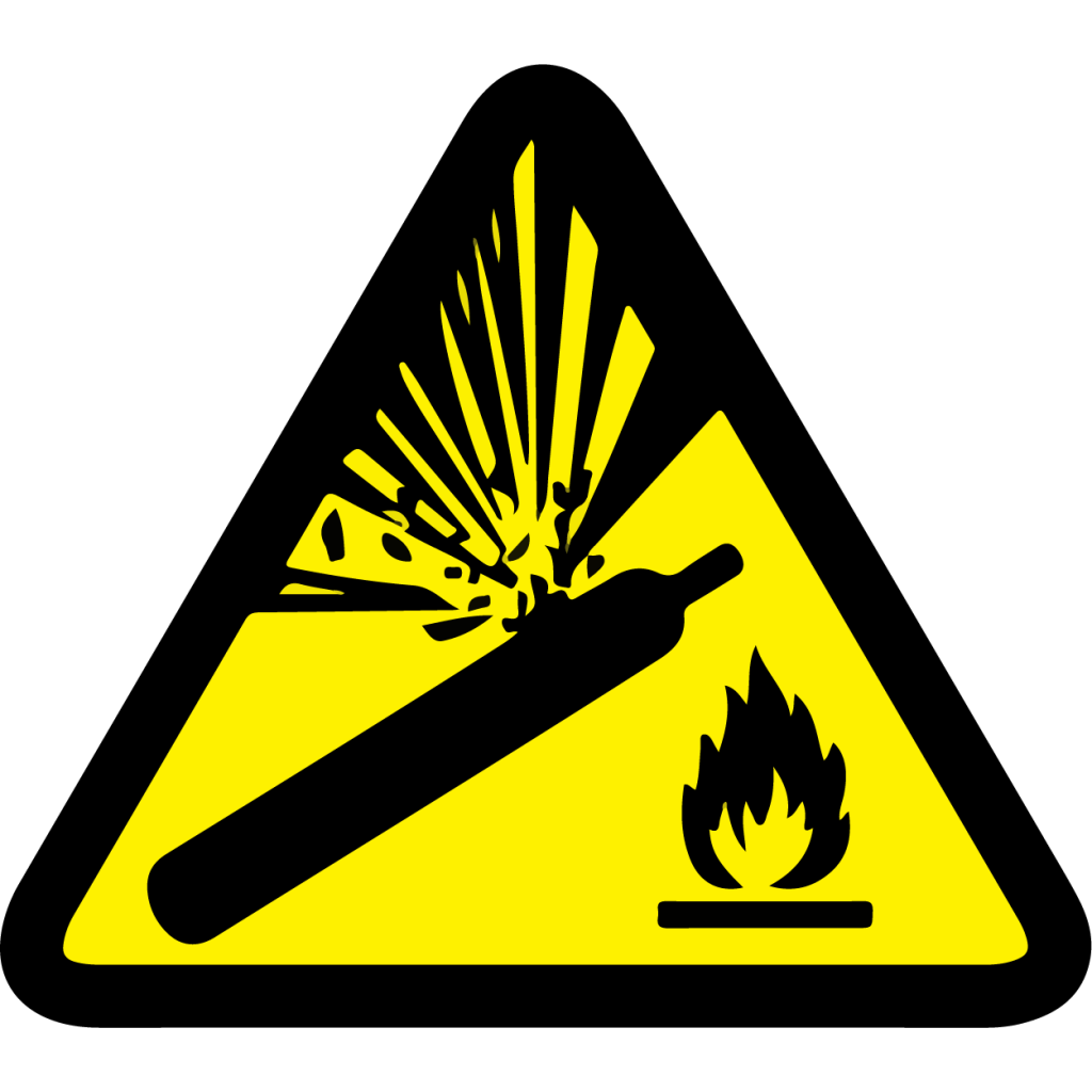 Pressurized Cylinder Warning Labels - Personalised Gifts in Dubai ...