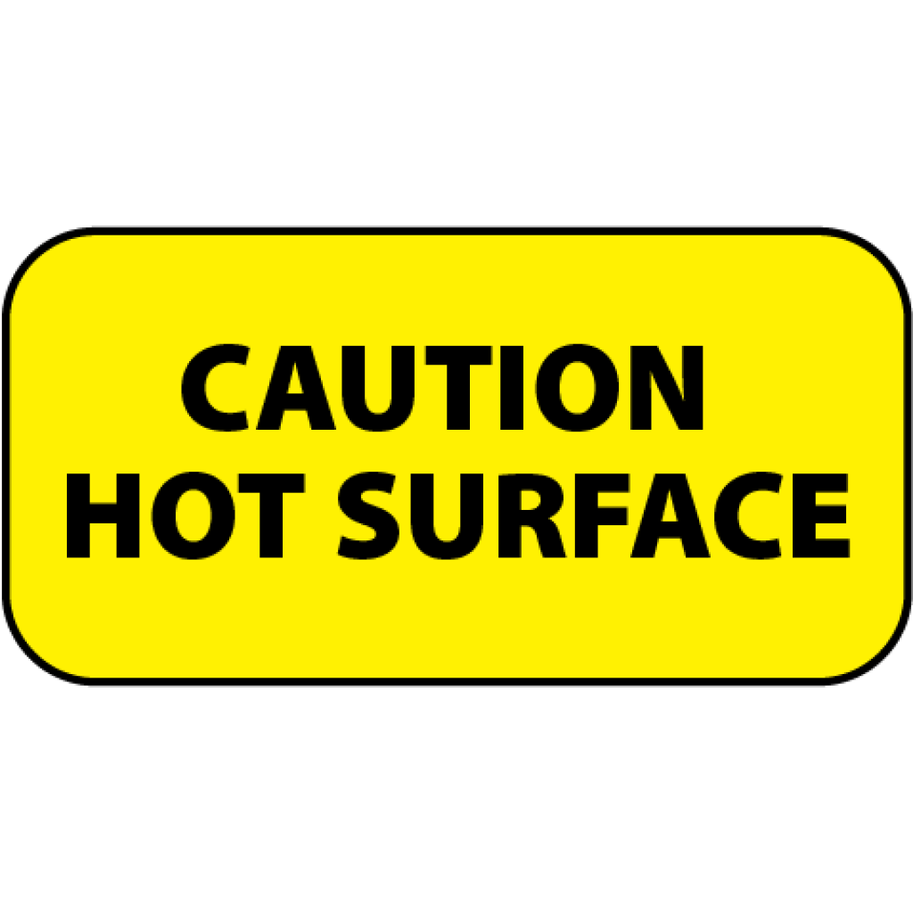 Caution Hot Surface Labels 20x10mm - Personalised Gifts in Dubai ...