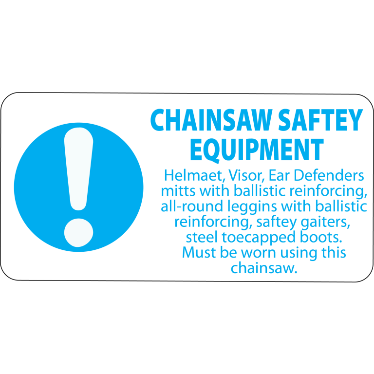 Chainsaw Safety Equipment Labels - Personalised Gifts in Dubai - Ajooba ...