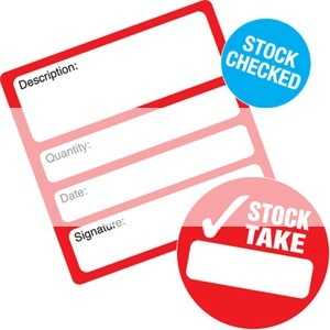 Stock Take Labels - Custom Labels | Stickers | Personalised Gift in Dubai
