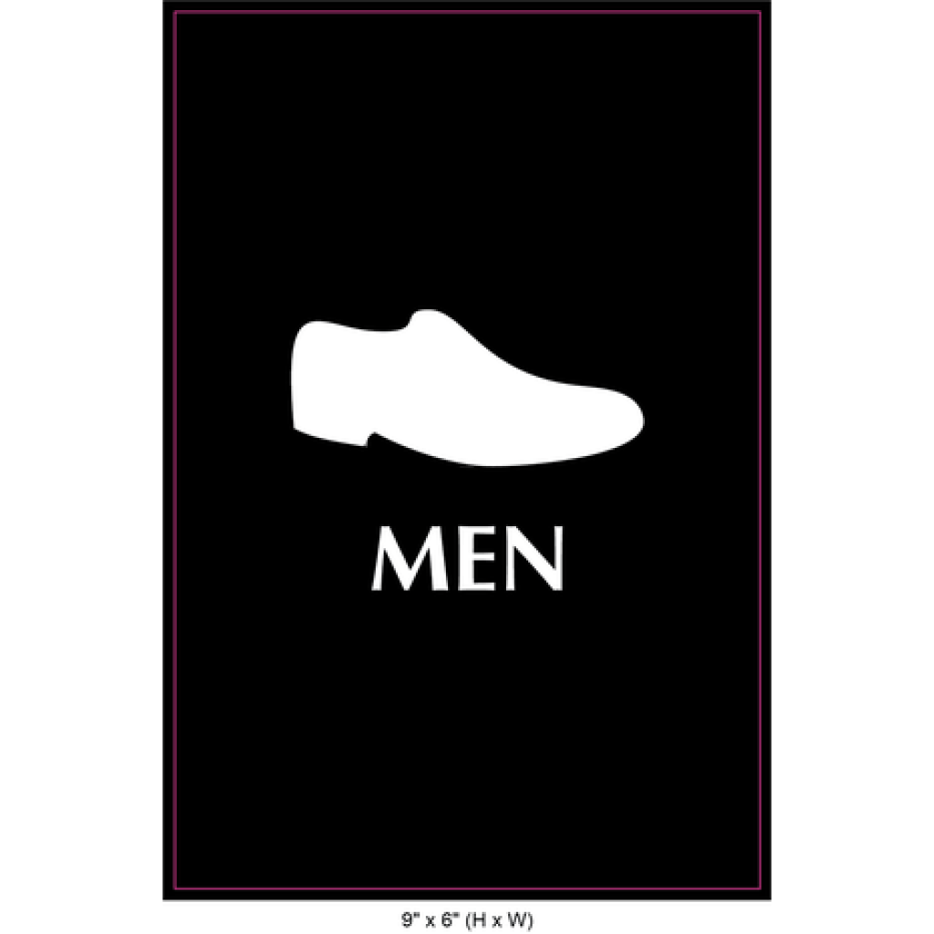Waterproof Sticker Toilet Signs Labels- Fancy Gender Sticker (3 in 1 ...