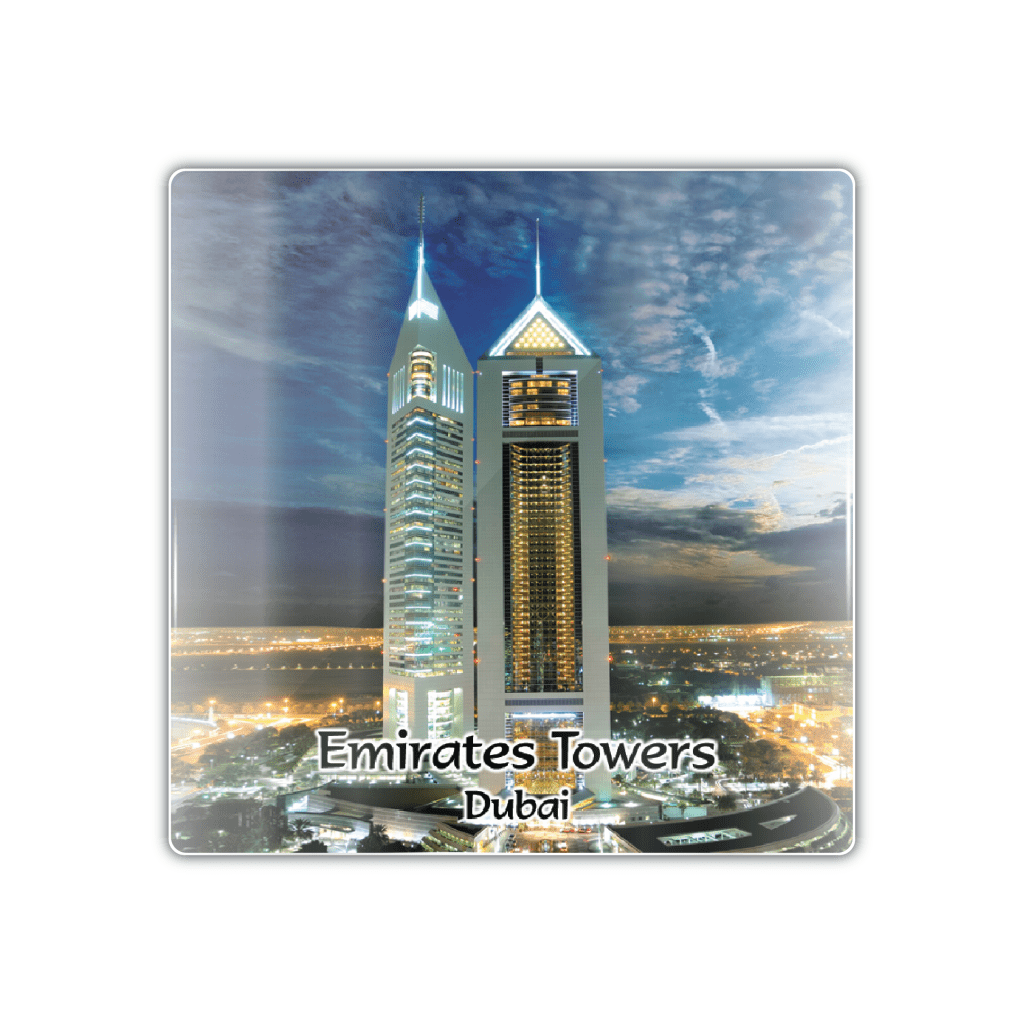 Emirates Tower Magnet - Custom Labels | Stickers | Personalised Gift in ...