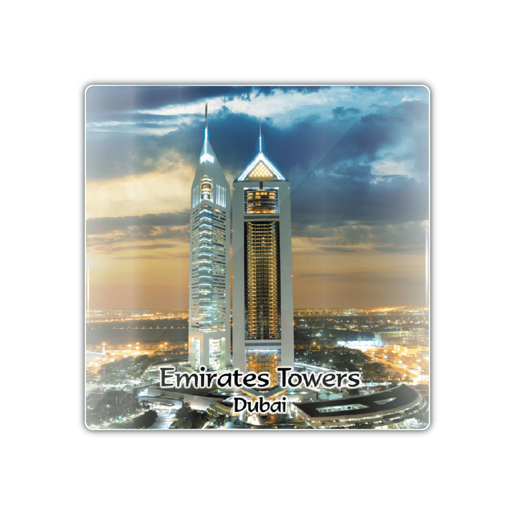 Emirates Tower Magnet - Custom Labels | Stickers | Personalised Gift in ...
