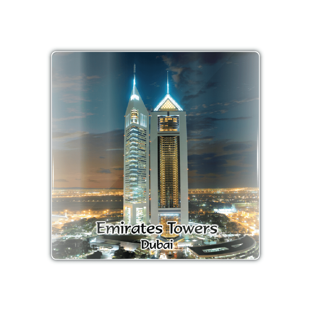 Emirates Tower Magnet - Custom Labels | Stickers | Personalised Gift in ...