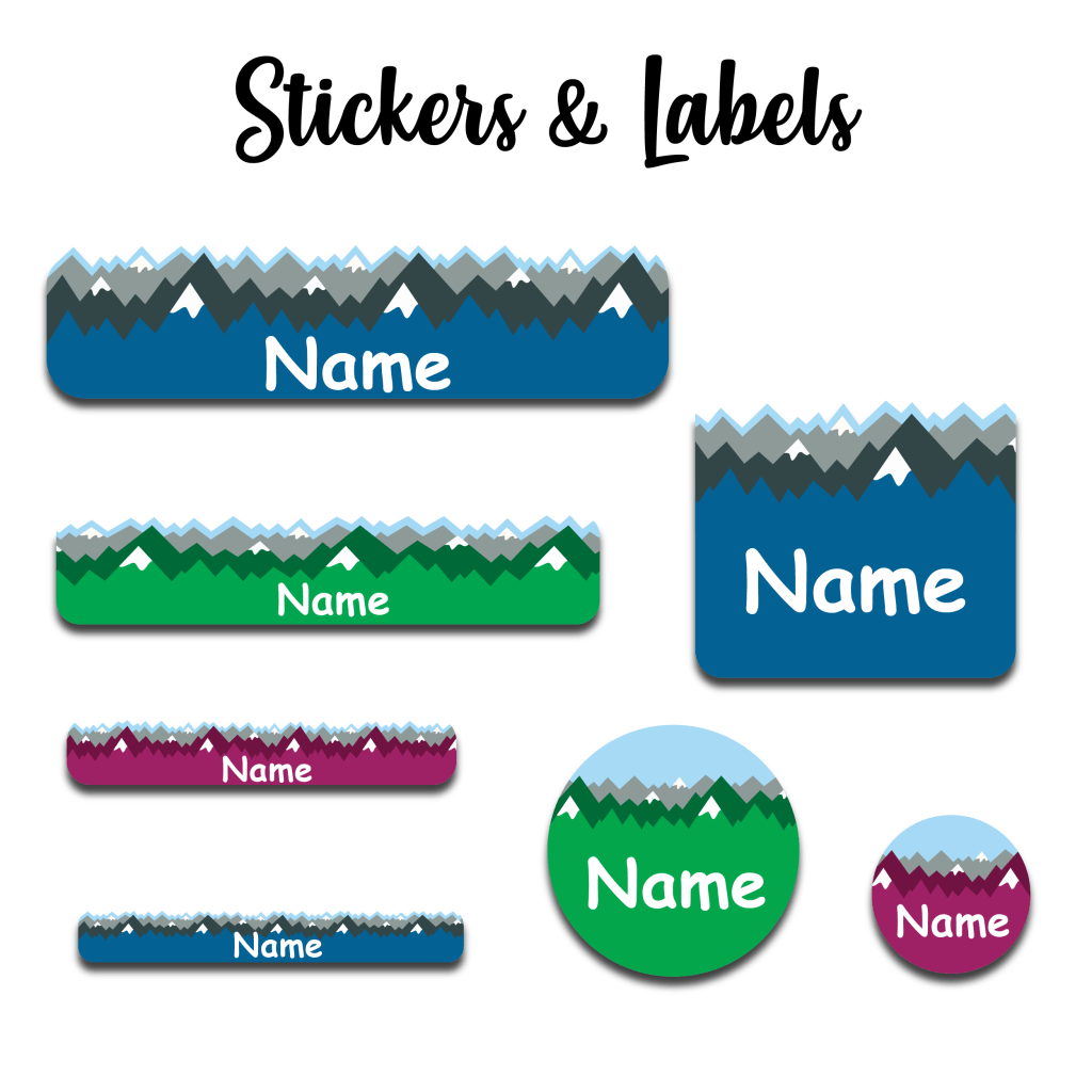Mountain Top -Value pack of 107 labels - Custom Labels | Stickers ...