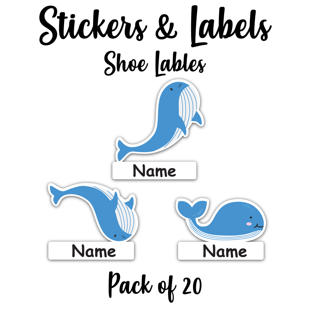Incredible Whale -Pack of 12 - Custom Labels | Stickers | Personalised ...