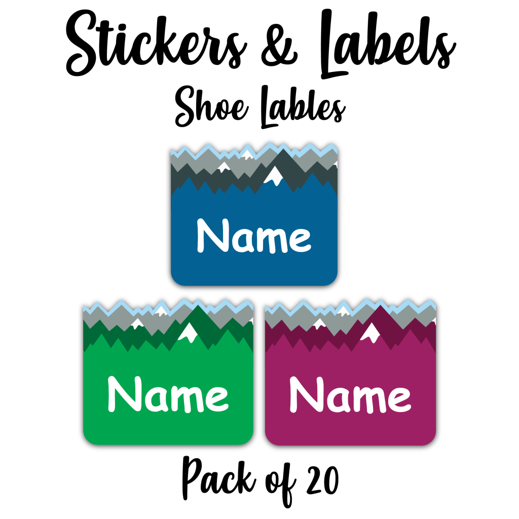 Mountain Top -Pack of 12 - Custom Labels | Stickers | Personalised Gift ...