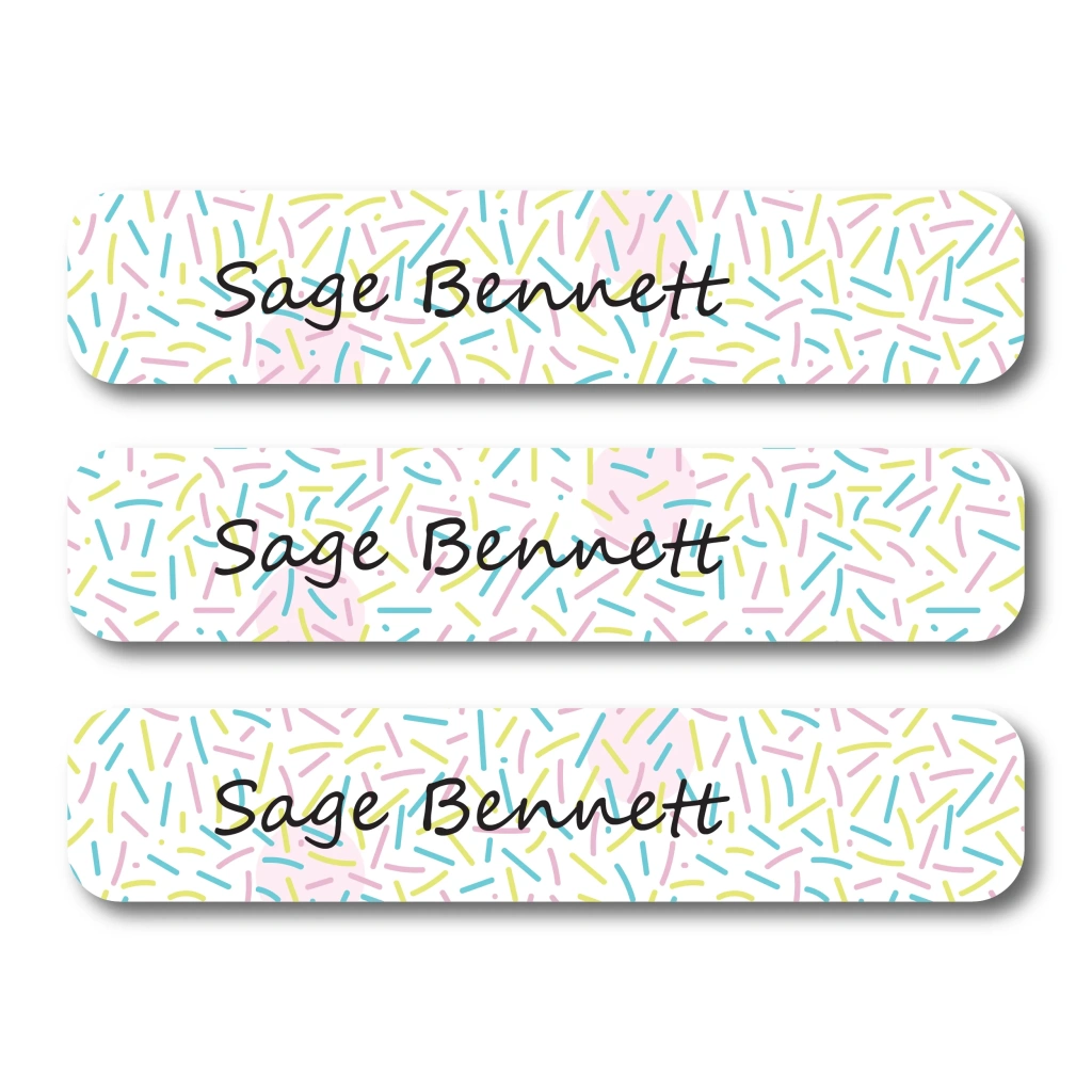 White Confetti-Value Pack of 111 labels - Custom Labels | Stickers ...